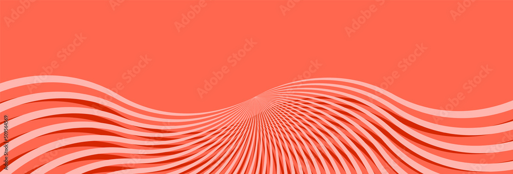 Abstract modern orange coral background with peach hue rays. Luxury ...