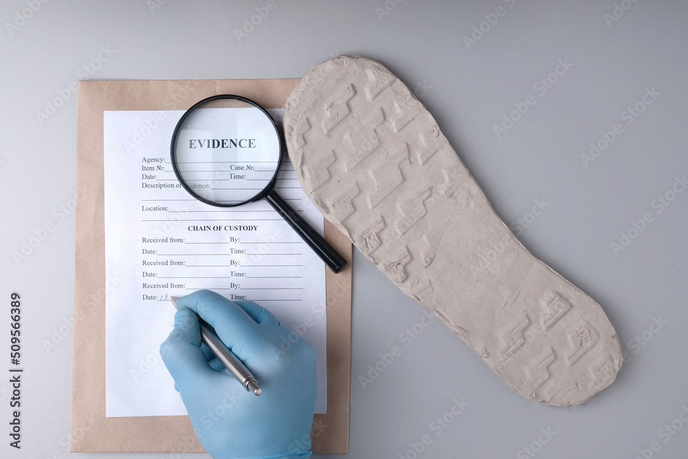 shoe footprint forensic evidence - analysis of plaster cast in police ...