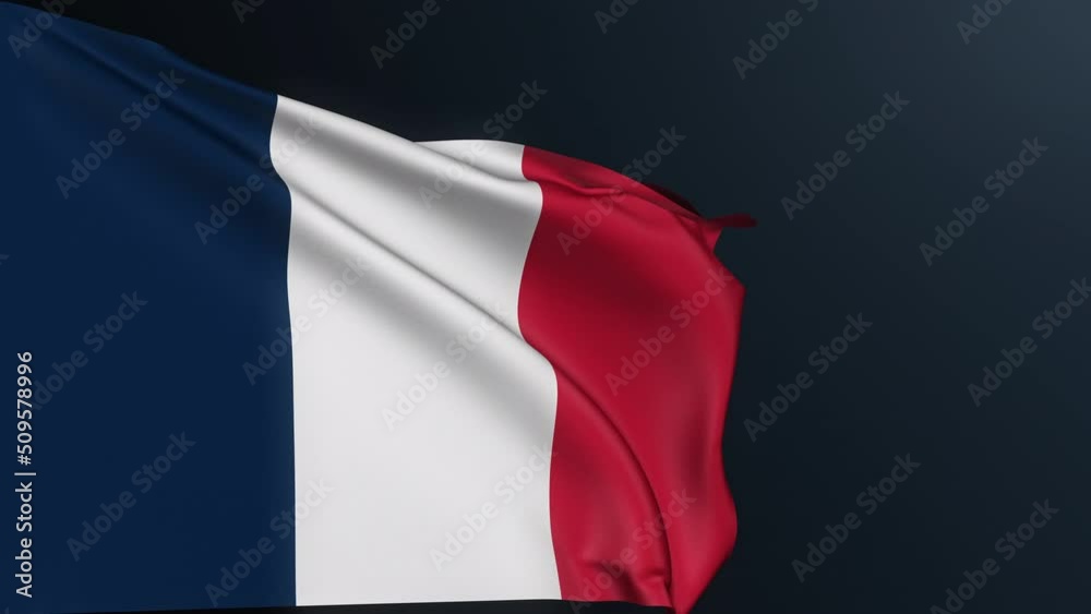 France flag. Paris sign. European country. French tricolor official ...