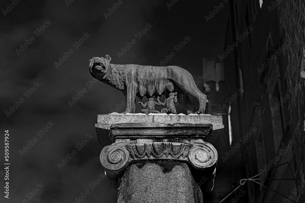 Located next to the Campadioglio, is the sculpture of Lupa (she-wolf ...