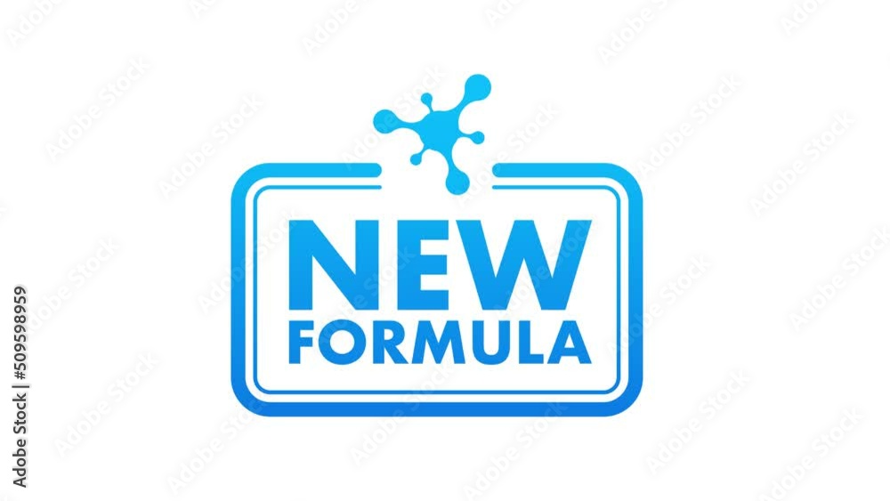 Blue image. New Formula circular futuristic pictogram molecular cell ...