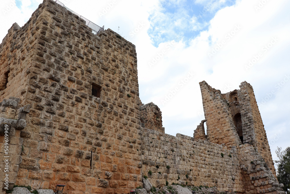 Ajloun, Jordan - Historical Ajloun castle (muslim building built by ...