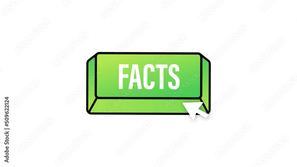 Myths facts button. Facts, great design for any purposes. Motion ...