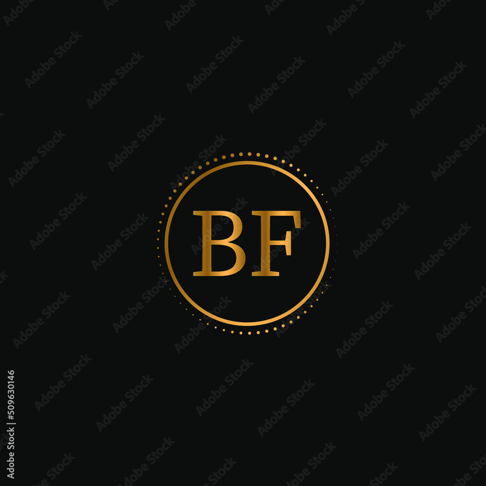 BF letter design for logo and icon.BF monogram logo.vector illustration ...