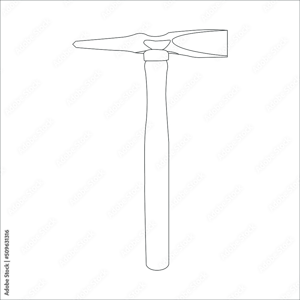 Repair and Construction Tools Line Art Drawing. Tools Symbol Line Art ...