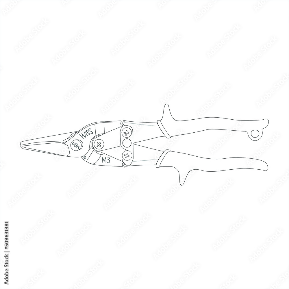 Repair and Construction Tools Line Art Drawing. Tools Symbol Line Art ...