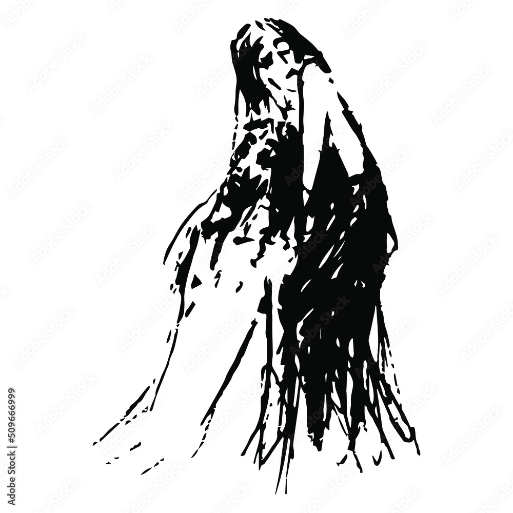 Pieta. Descent from the Cross. Young woman holding dead Jesus Christ ...