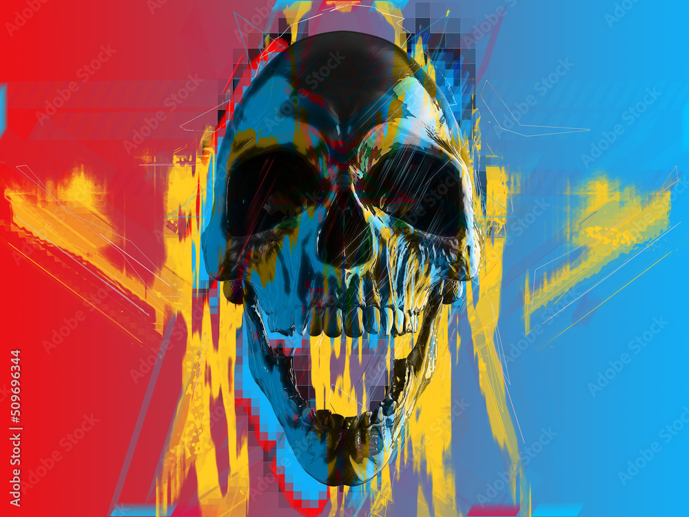 Screaming Skull Wallpaper