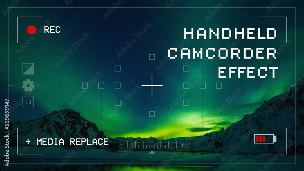 Handheld Camcorder Shake Effect Overlay Stock Template | Adobe Stock