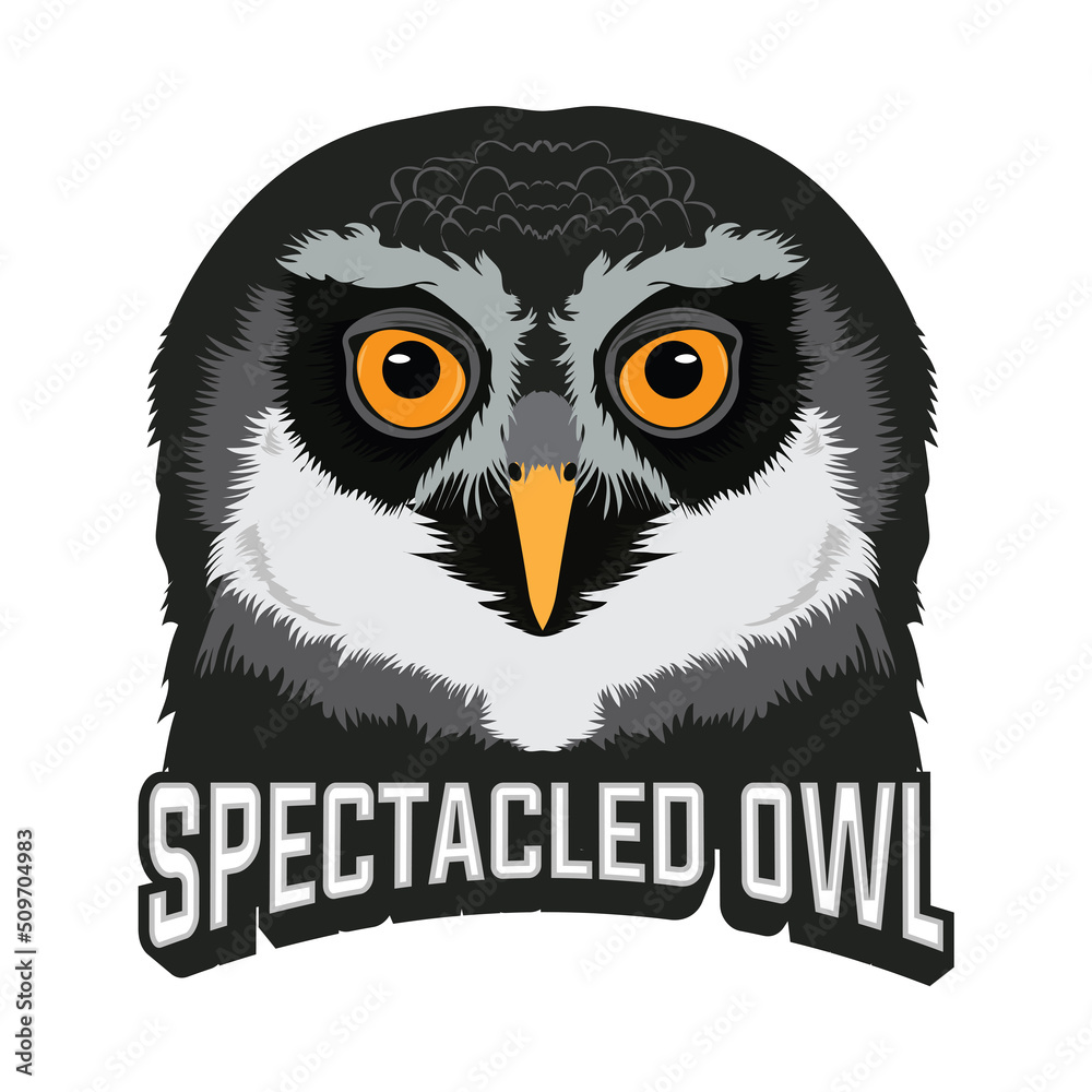 Owl face vector illustration design, perfect for tshirt design and ...