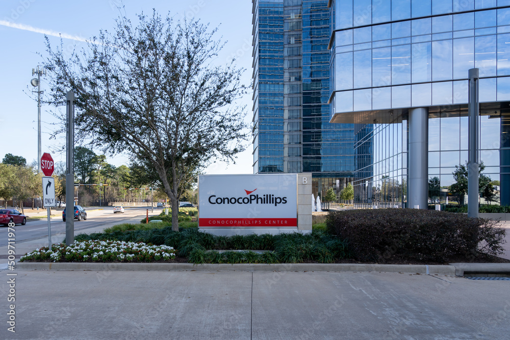 Houston, Texas, USA - March 2, 2022: ConocoPhillips World Headquarters ...