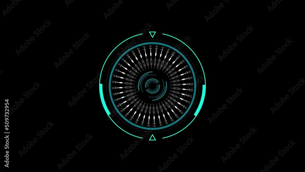 PNG Alpha.Circle HUD technological futuristic elements.Sci Fi circle ...