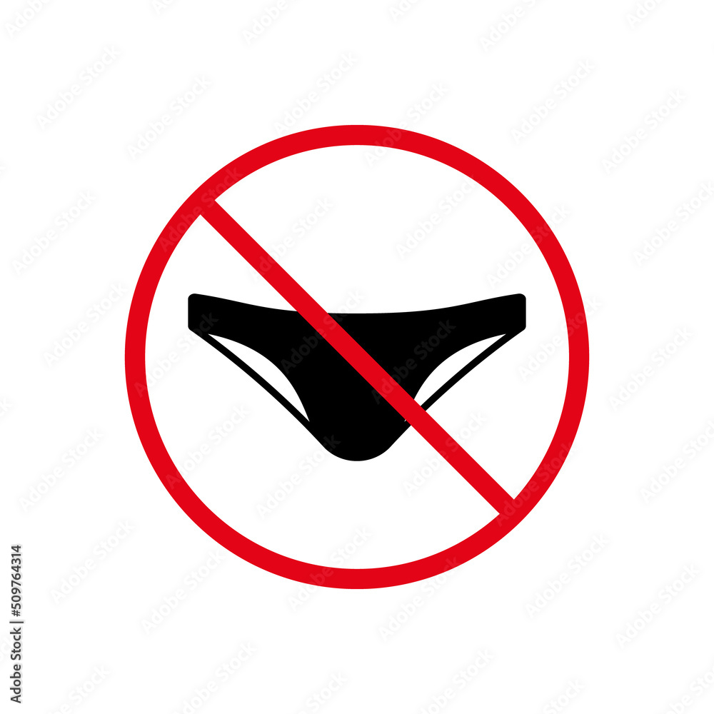 Ban Men Swim Trunks Black Silhouette Icon. No Summer Male Swim Trunks ...