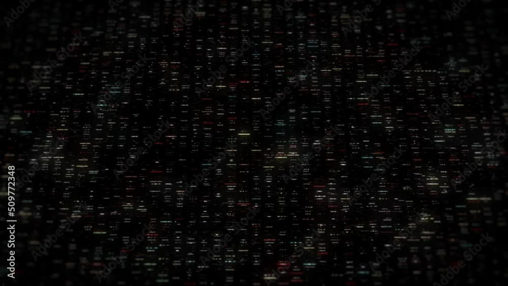 Big Data Digital Business Hitech Background/ 4k animation of an ...