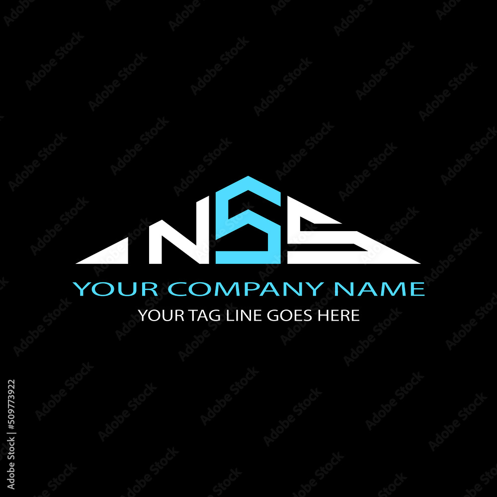 NSS letter logo creative design with vector graphic Stock Vector ...