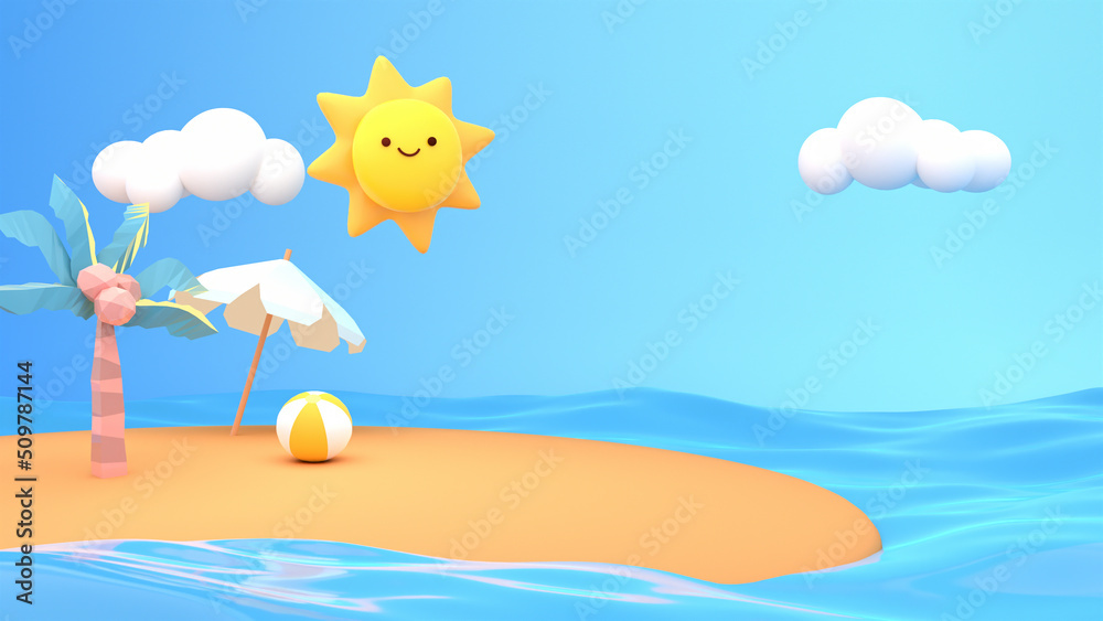 Animation Island Beach
