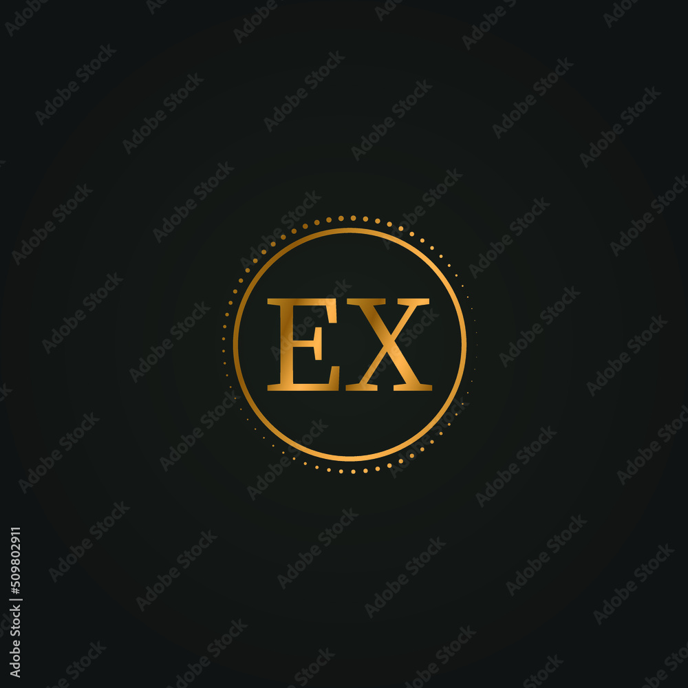 EX letter design for logo and icon.EX monogram logo.vector illustration ...