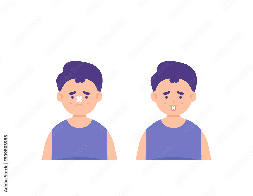 senses of taste and smell are lost. a boy cannot smell and taste ...