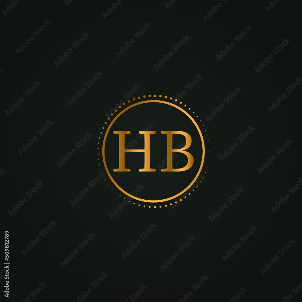 HB letter design for logo and icon.HB monogram logo.vector illustration ...