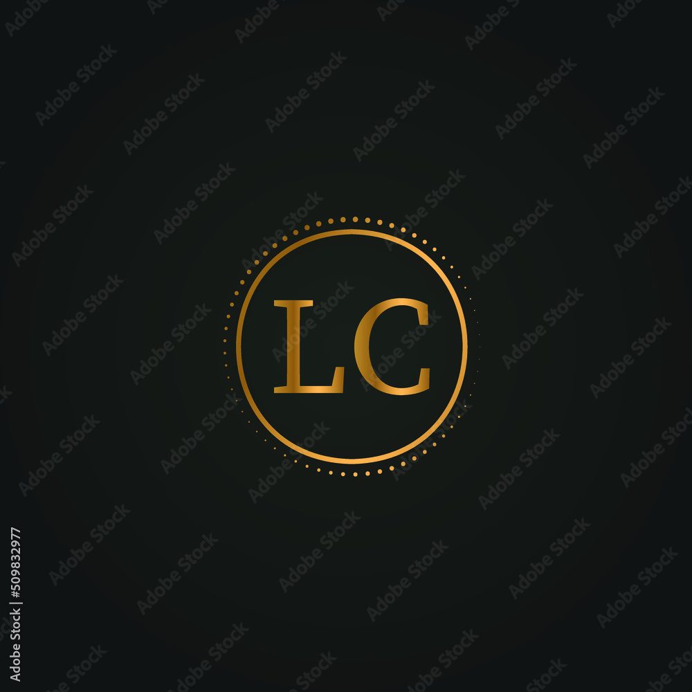 LC letter design for logo and icon.LC monogram logo.vector illustration ...