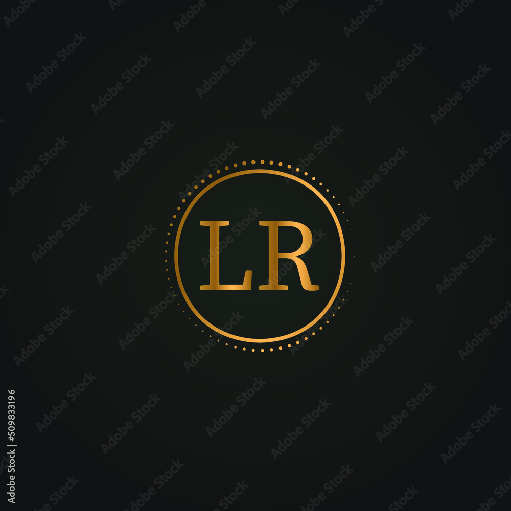 LR letter design for logo and icon.LR monogram logo.vector illustration ...