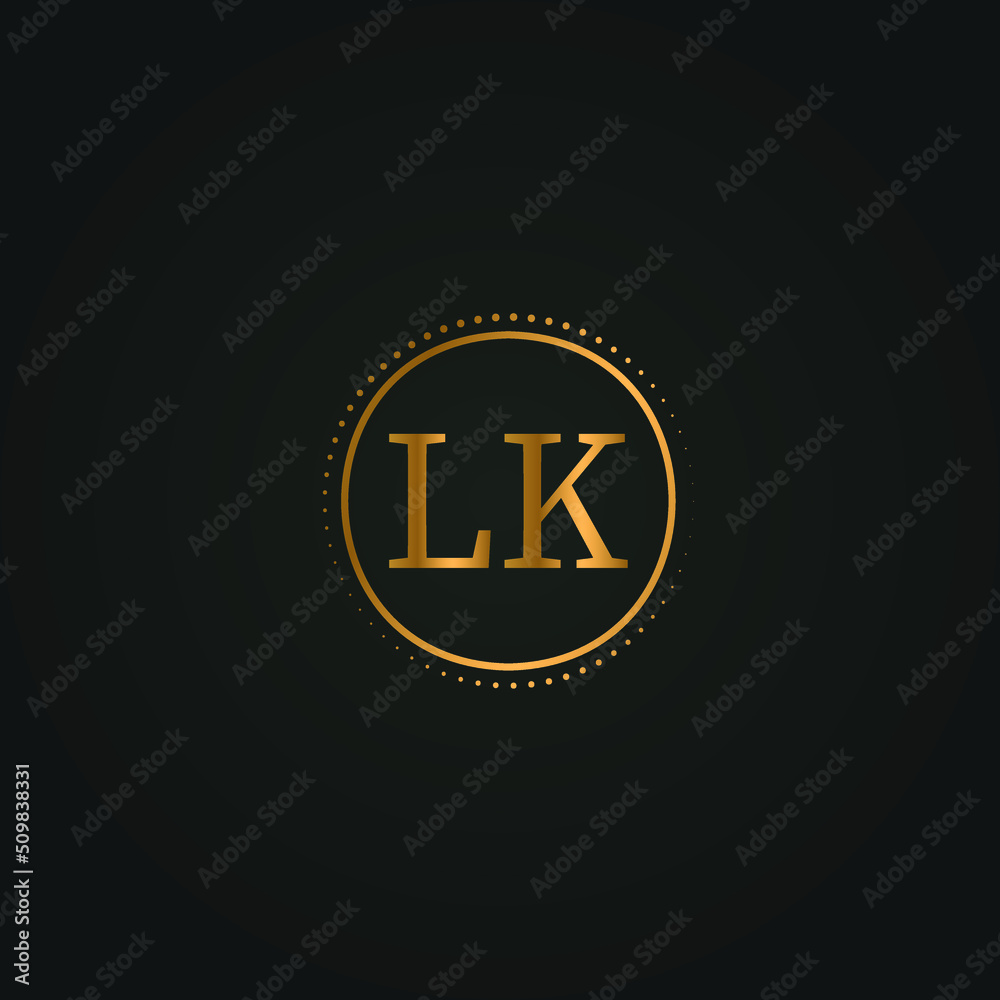 Vecteur Stock LK letter design for logo and icon.LK monogram logo ...