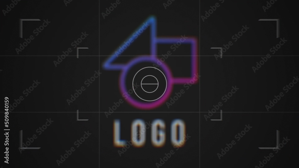 Camera Focus Logo and Text Reveal Stock Template | Adobe Stock