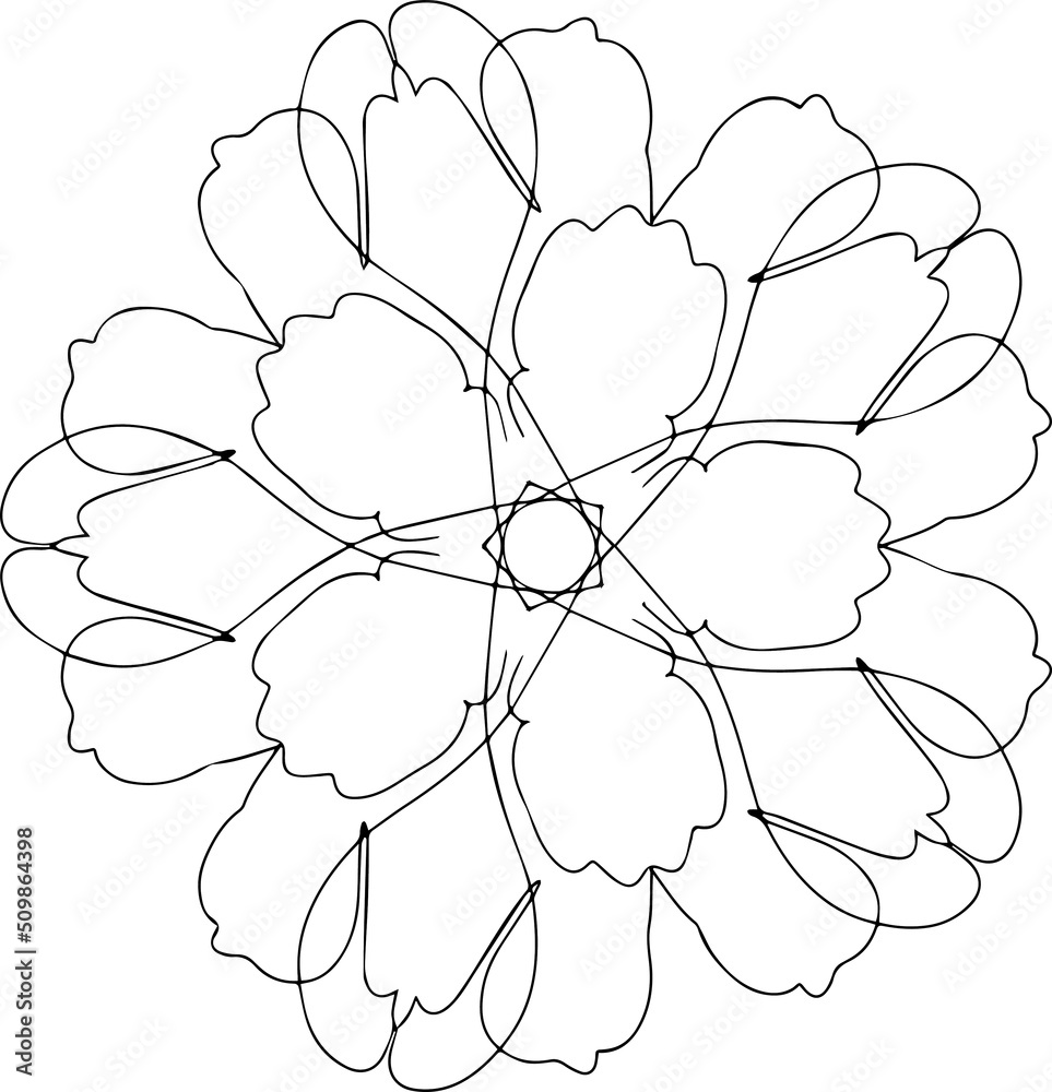 Mandala colouring. Hand drawn coloring page for kids and adults ...