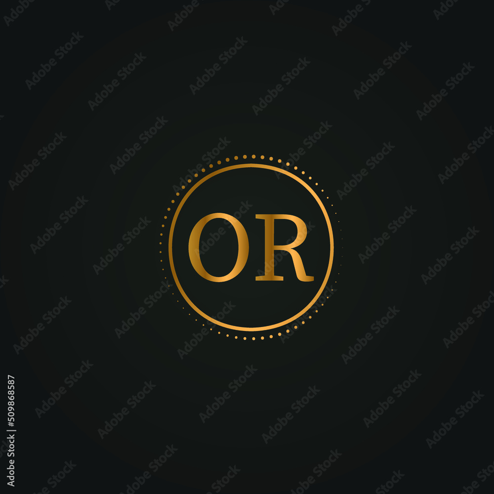 OR letter design for logo and icon.OR monogram logo.vector illustration ...