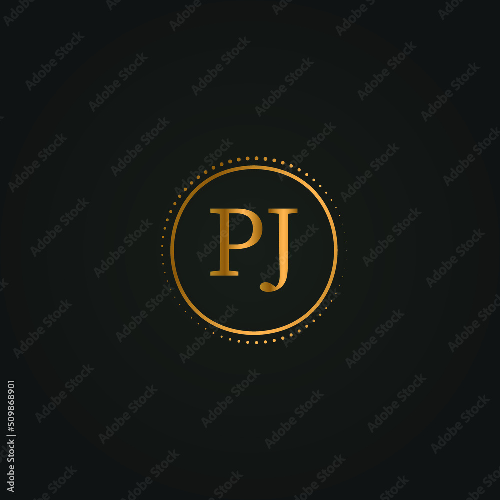 PJ letter design for logo and icon.PJ monogram logo.vector illustration ...