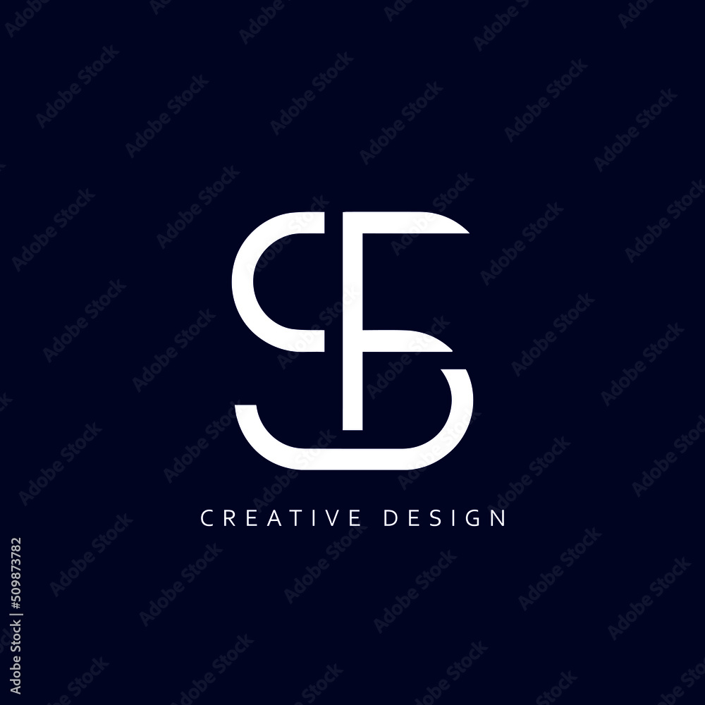 SF Logo Design, Creative Professional Trendy Letter SF Monogram in ...