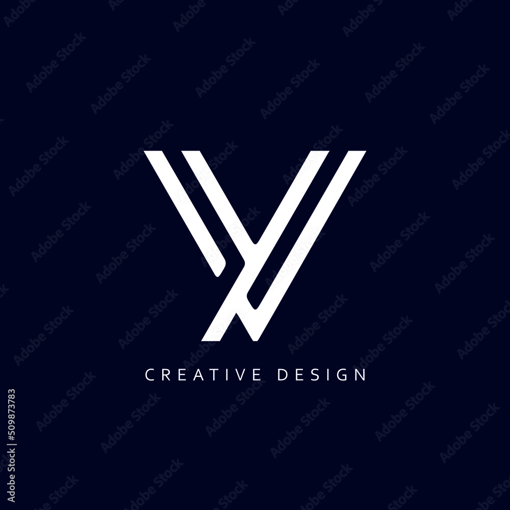 VY Logo Design, Creative Professional Trendy Letter VY Monogram in ...