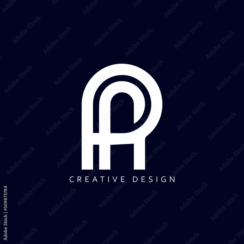 PA Logo Design, Creative Professional Trendy Letter PA Monogram in ...