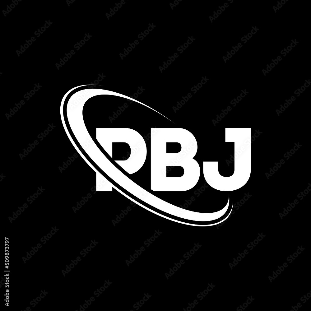 PBJ logo. PBJ letter. PBJ letter logo design. Intitials PBJ logo linked ...