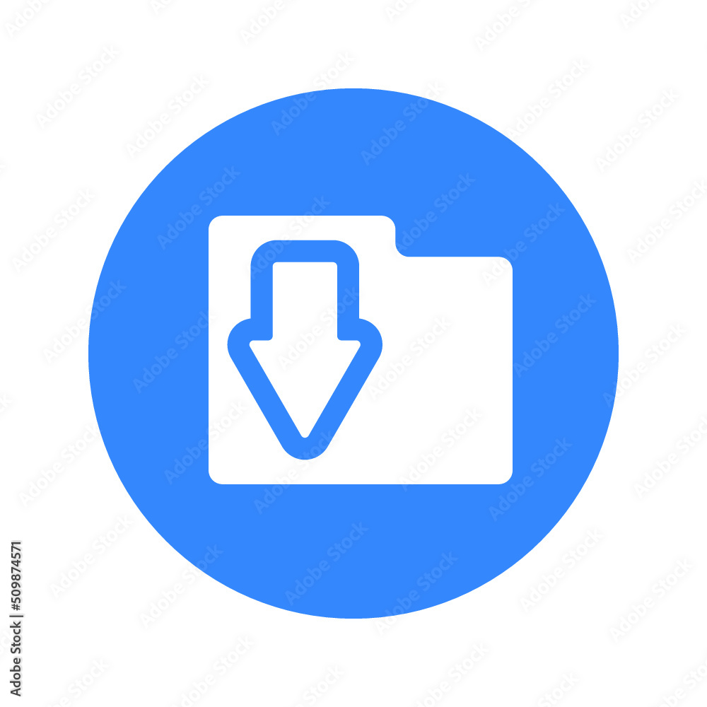 Download, file, folder icon. Simple editable vector graphics. Stock ...