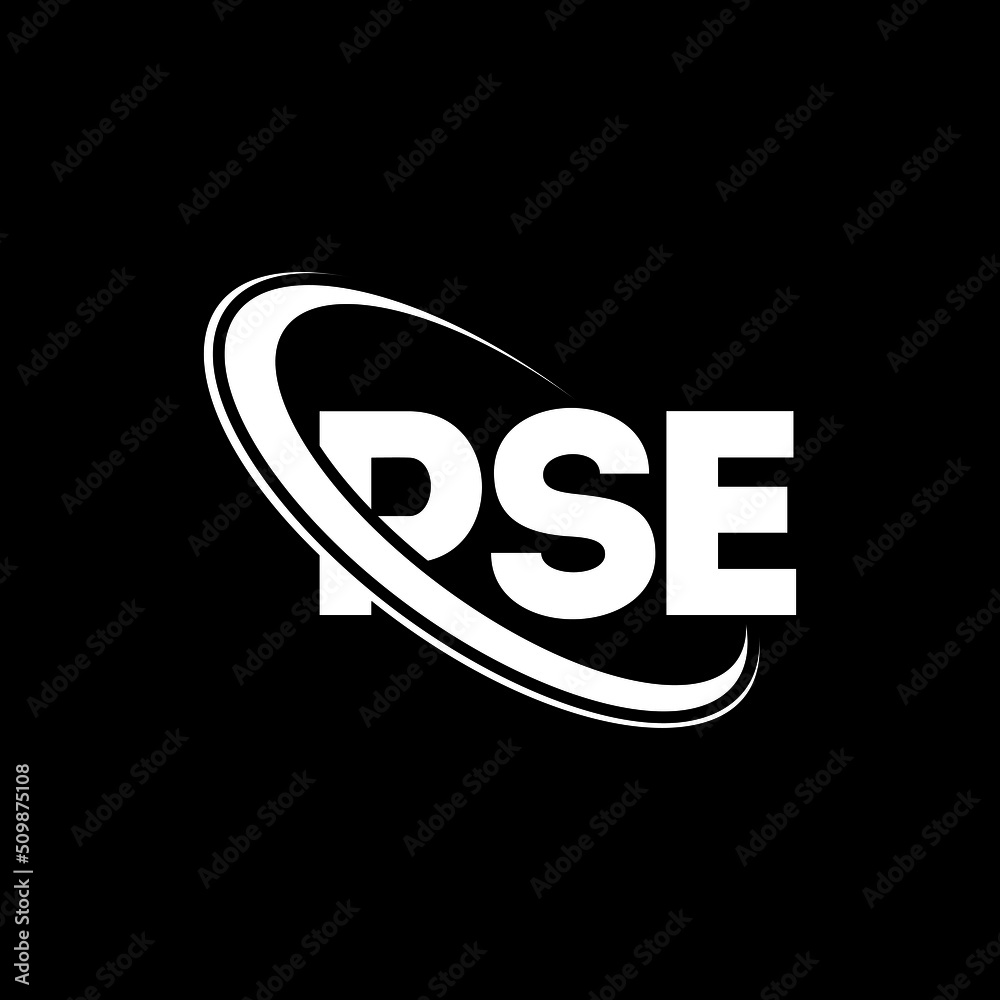 PSE logo. PSE letter. PSE letter logo design. Initials PSE logo linked ...