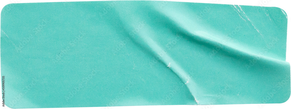 Blank blue paper sticker label isolated Stock Photo | Adobe Stock