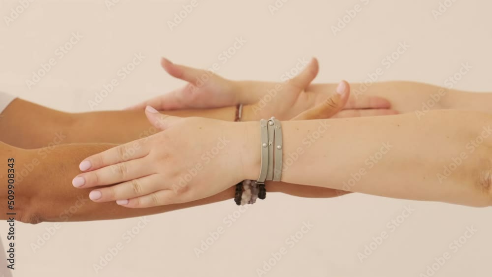 Pair exercise for the muscles of the hands. Purposeful sports couple of ...