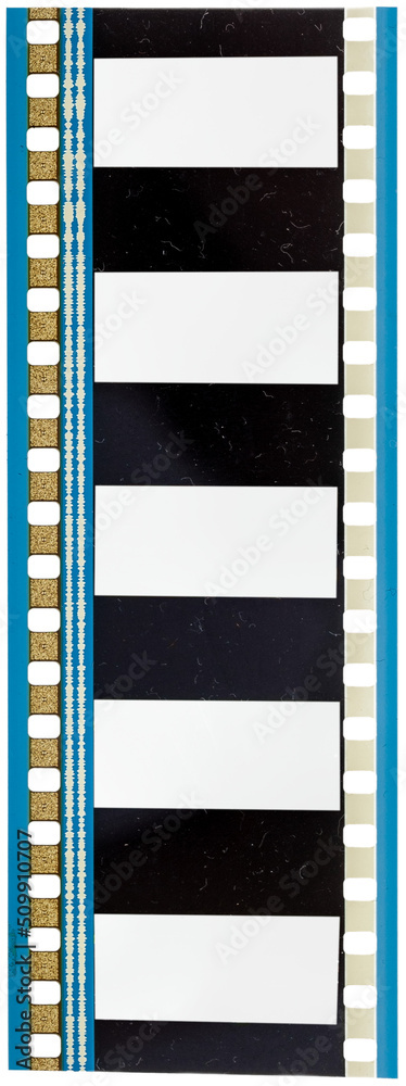 35mm cine film strip isolated with optical sound Stock Photo | Adobe Stock