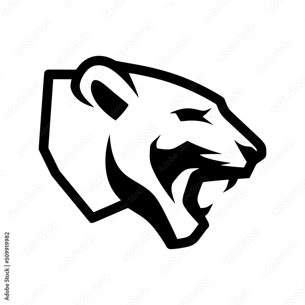 Panther design, Panther logo design, panther, Cougar. Stock Vector ...