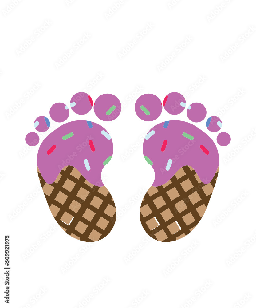 ice cream baby feet svg, summer ice cream baby feet svg, Ice Pop Svg ...