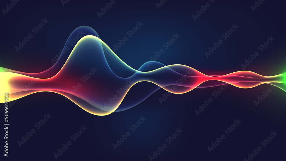 Speaking sound wave effect illustration vector background Stock Vector ...