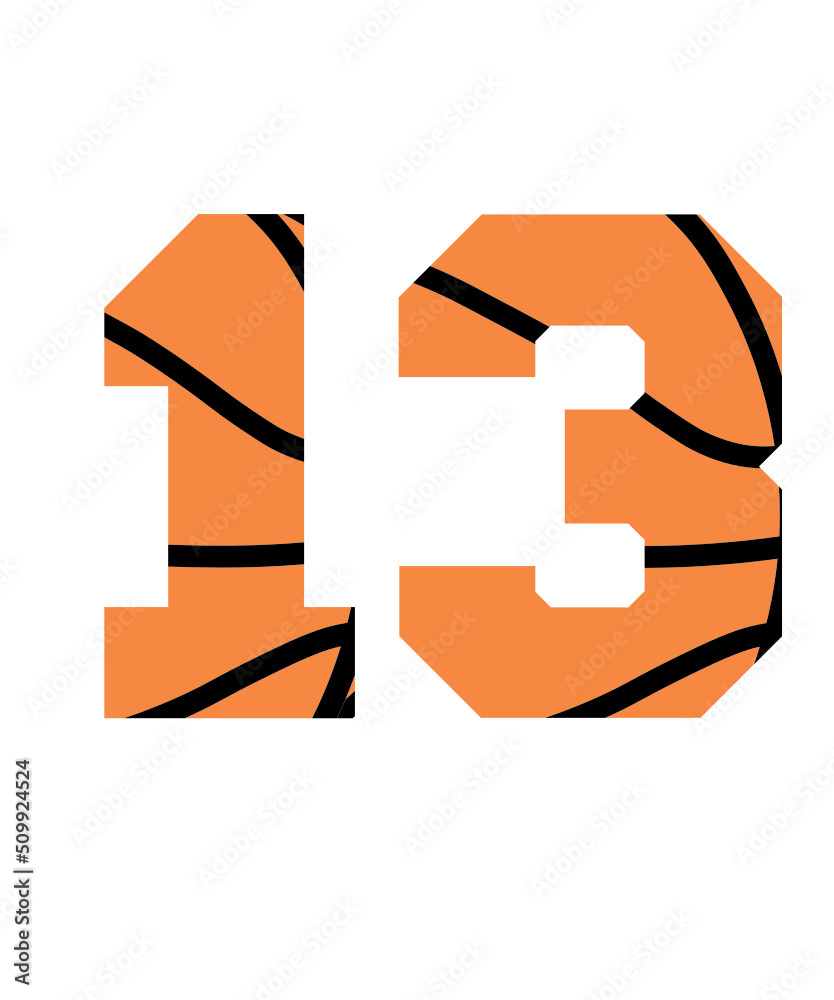 13th birthday basketball svg, thirteenth birthday svg png, Basketball ...