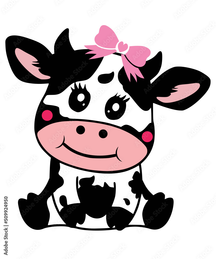 cow svg png, cow print svg, baby cow svg, cow girl svg, cute cow svg ...