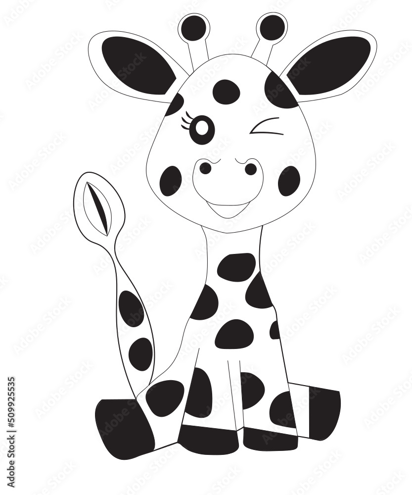 Giraffe SVG, Cute baby giraffe SVG, giraffe svg bundle, baby animals ...