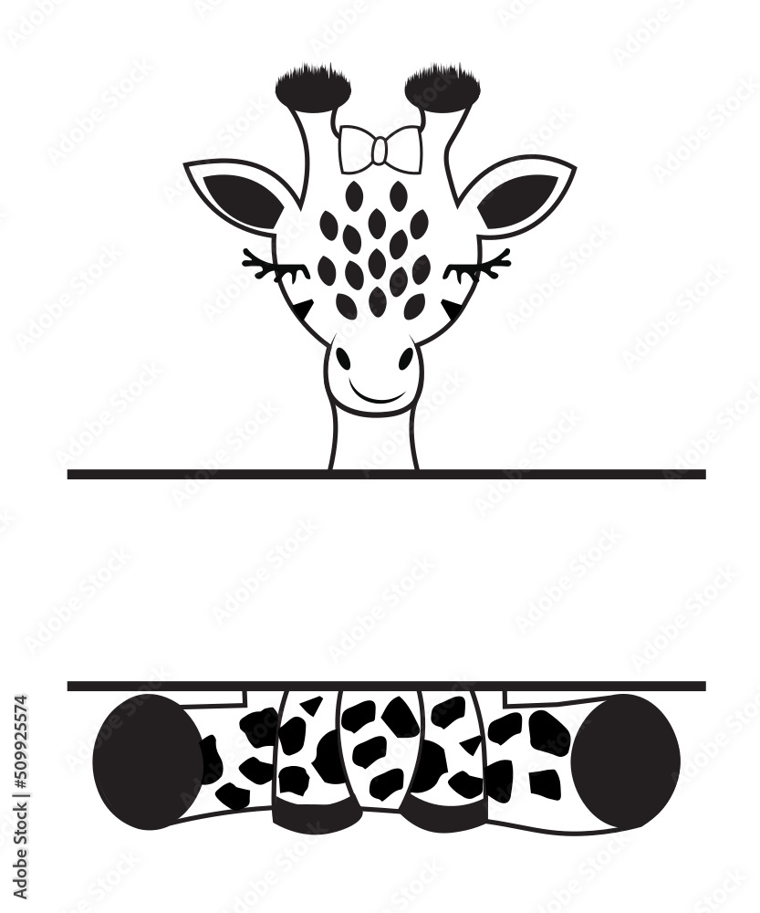 Giraffe SVG, Cute baby giraffe SVG, giraffe svg bundle, baby animals ...