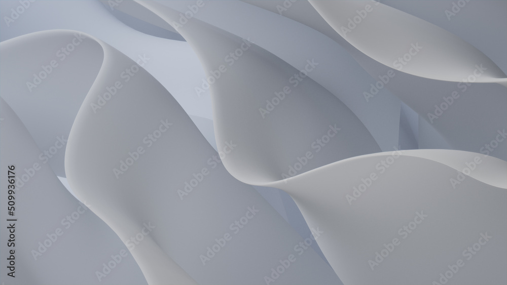 Modern 3D Design Background, with Ripple, Abstract White Layers. 3D ...