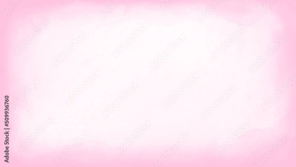 Pastel pink banner background with watercolor textured border for text ...