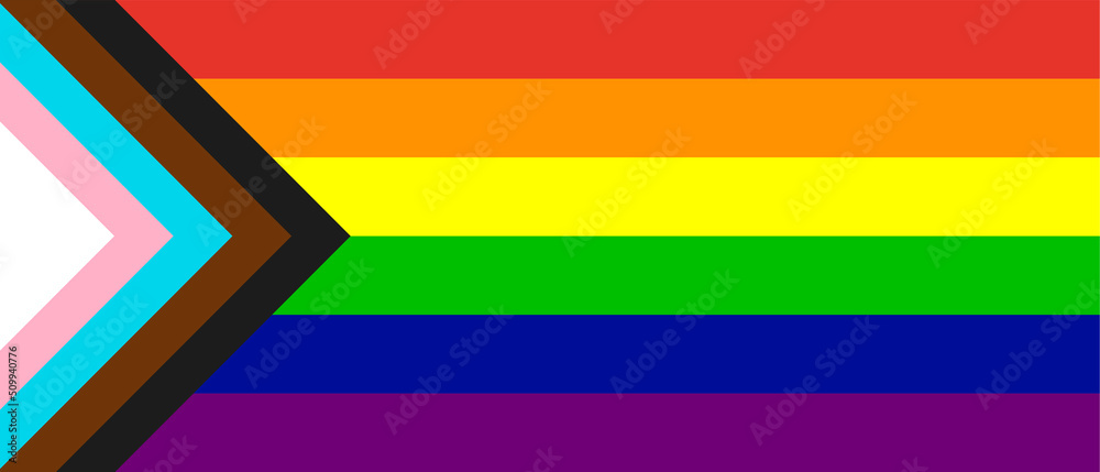 New LGBTQ+ Rights Pride Flag. Vector illustration Stock Vector | Adobe ...