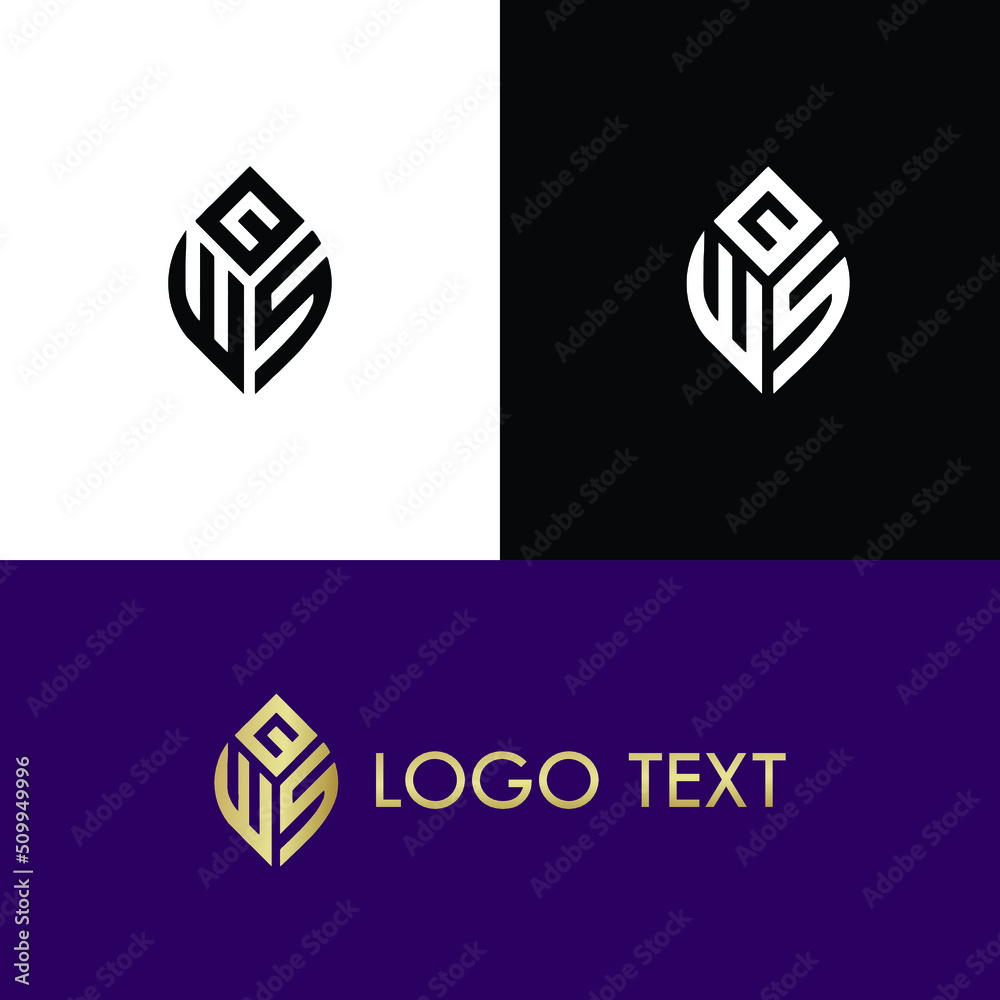WCS logo or SWC icon, letter, and monogram logo design vector file ...